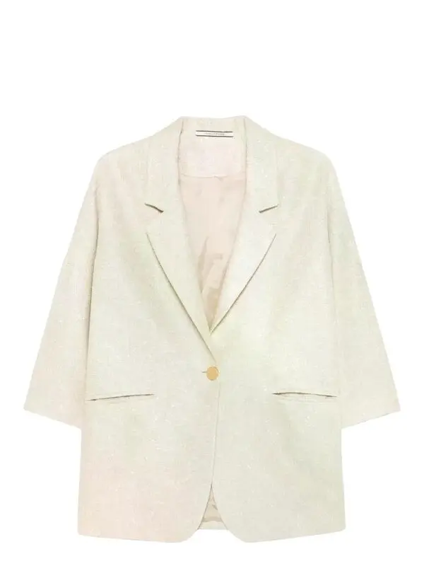Tagliatore Bruna Buttoned Coat - Neutrals