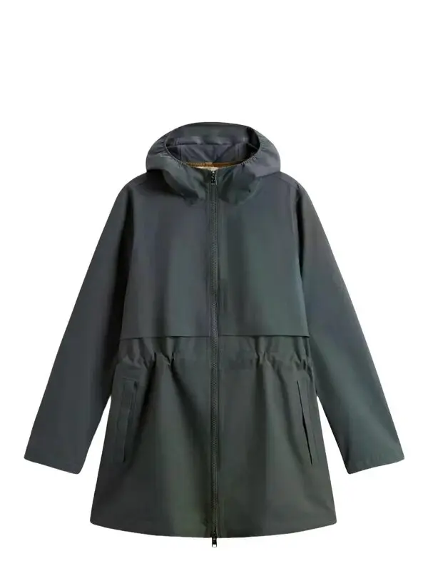 Woolrich Elasticated Hood Parka Coat - Grey