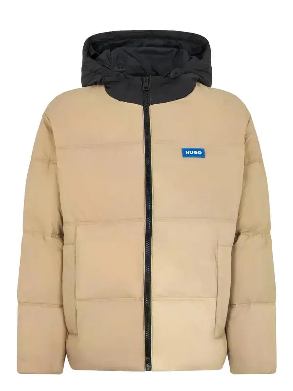 BOSS Hooded Padded Jacket - Neutrals