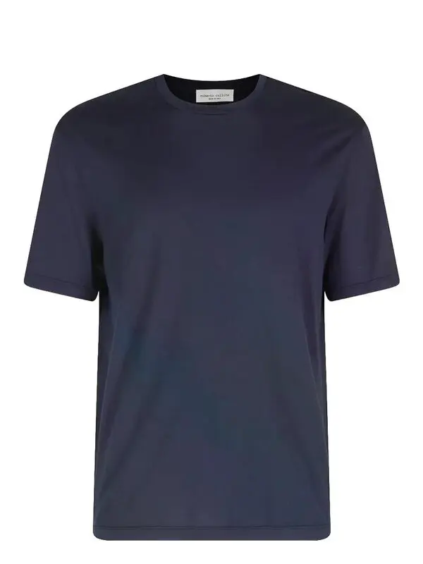 ROBERTO COLLINA Crewneck T-shirt - Blue