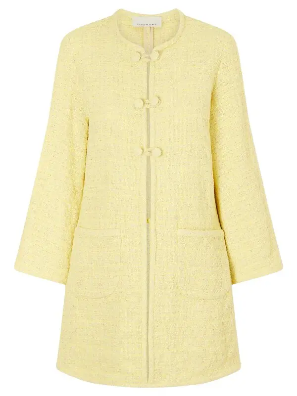 LIBEROWE Agnes Tweed Mini Dress - Yellow