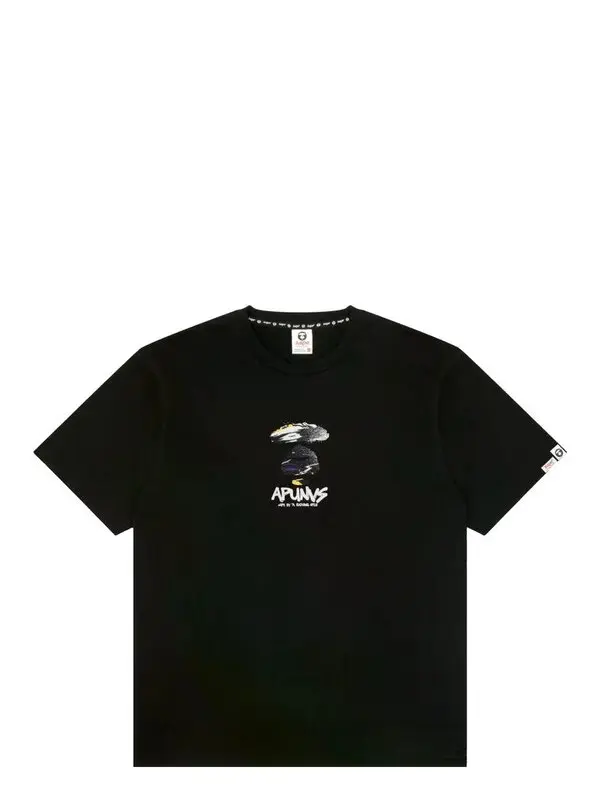 AAPE BY *A BATHING APE Printed T-shirt - Black