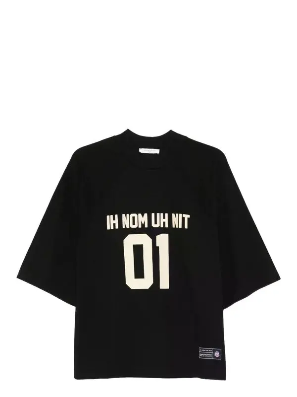 IH NOM UH NIT Logo-lettering T-shirt - Black