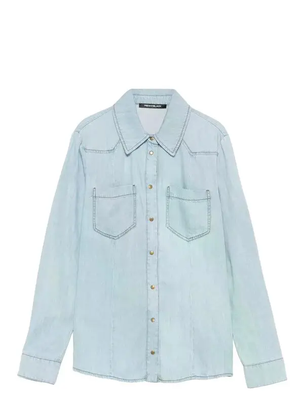 PENNYBLACK Buttoned Pocket Shirt - Blue