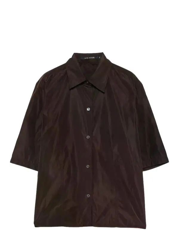 Sofie D'hoore Biscay Buttoned Short-sleeved Shirt - Brown