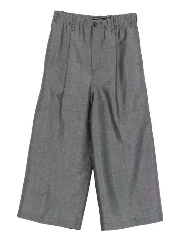 Sofie D'hoore Pleated Cropped Trousers - Grey