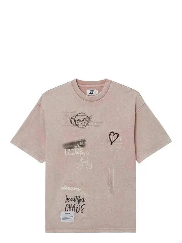 Izzue Graphic Print T-shirt - Pink