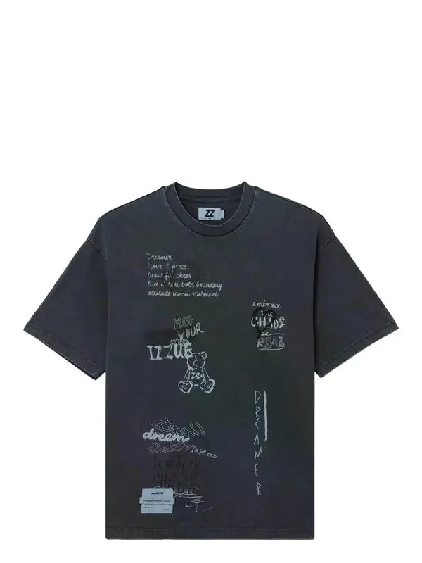 Izzue Graphic T-shirt - Black
