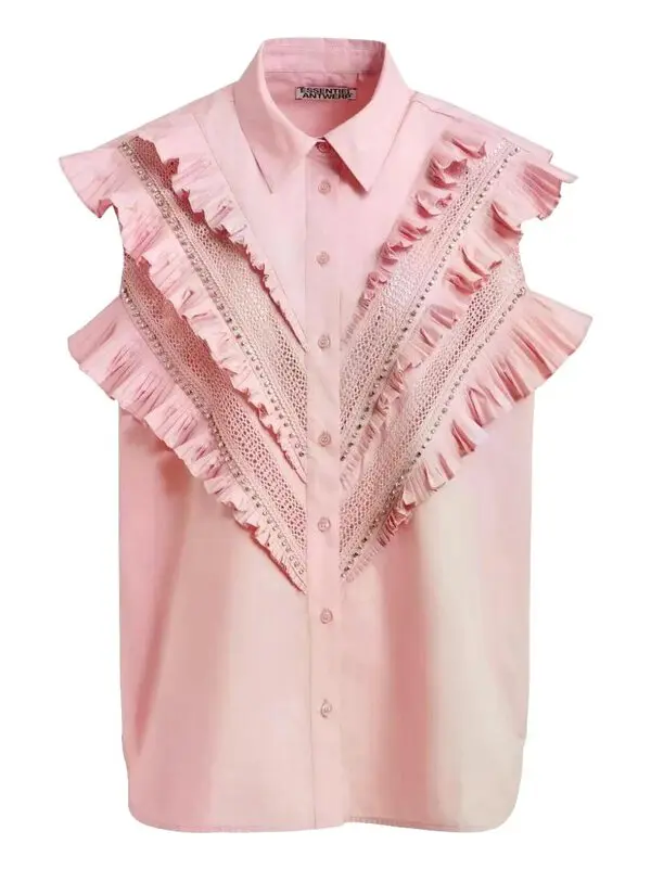 Essentiel Antwerp Jeandarlene Ruffled Shirt - Pink