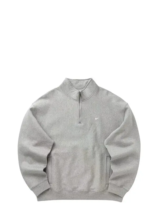 Nike Quarter Zip Fleece Sweatshirt - Grey