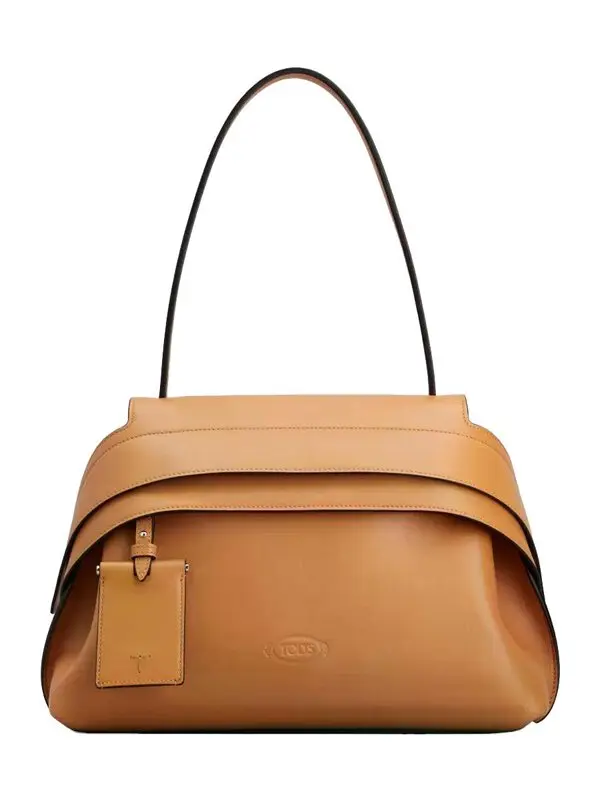 TOD'S Wave Layered Shoulder Bag - Brown