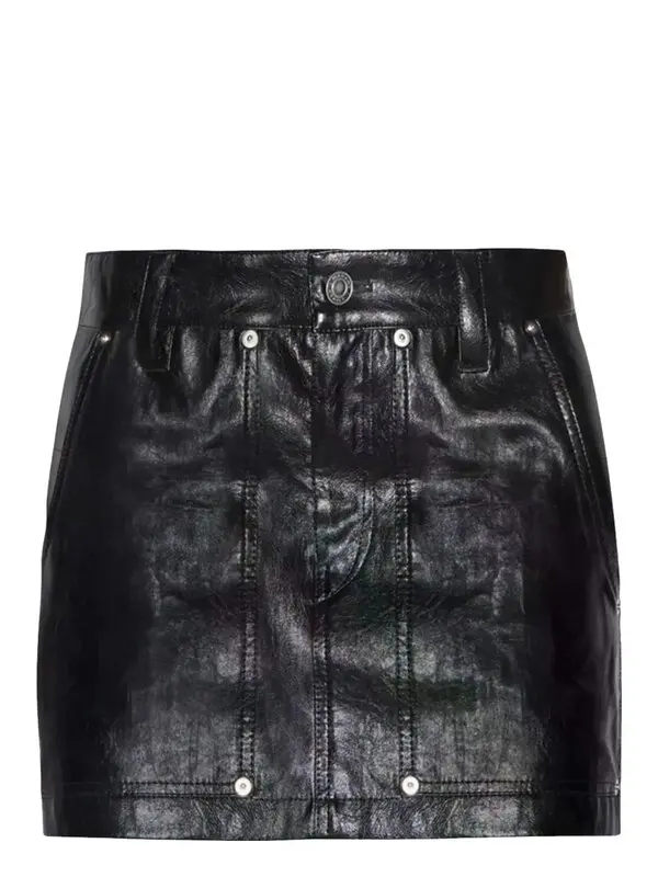 Isabel Marant Rivet-detailed Mini Skirt - Black