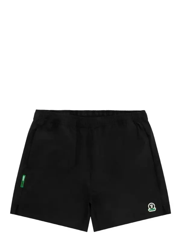 AAPE BY *A BATHING APE Logo-patch Shorts - Black