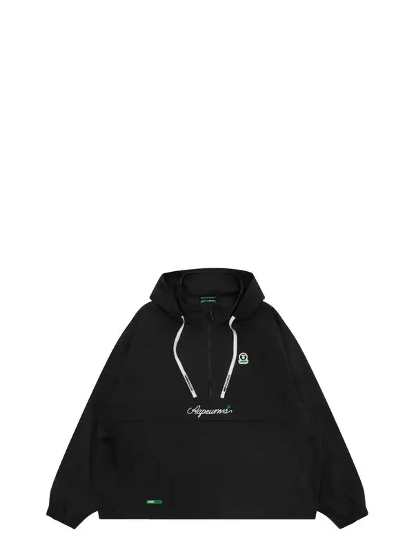 AAPE BY *A BATHING APE Logo Hooded Jacket - Black