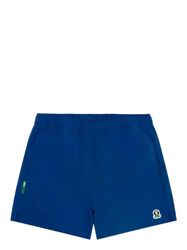 AAPE BY *A BATHING APE Logo Detail Shorts - Blue