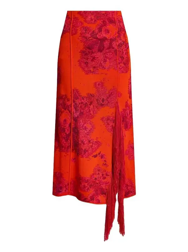 Erdem Floral-pattern Midi Dress - Red