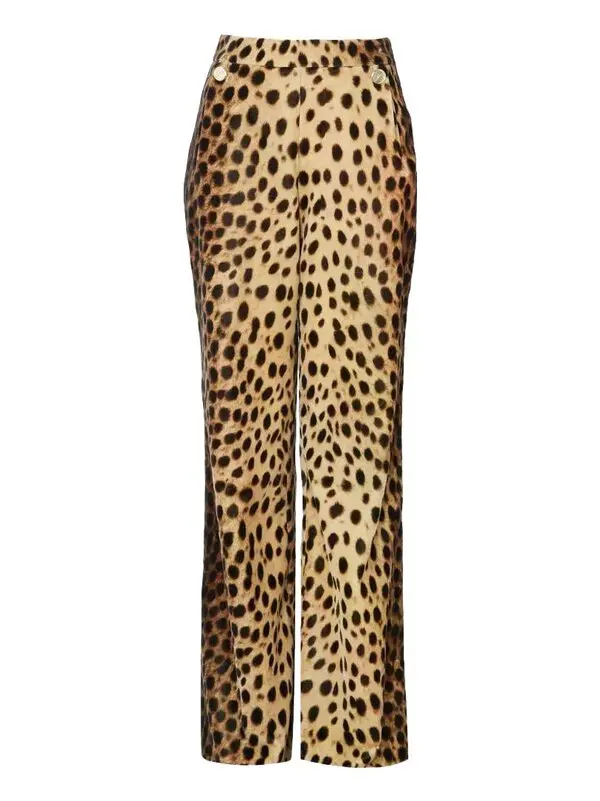 TEMPERLEY LONDON Nemera Animal-print Trousers - Neutrals