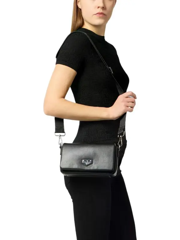 Philipp Plein Logo-plaque Crossbody Bag - Black