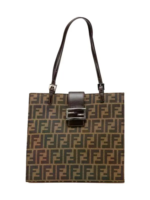 Fendi Zucca Canvas Tote Bag - Brown