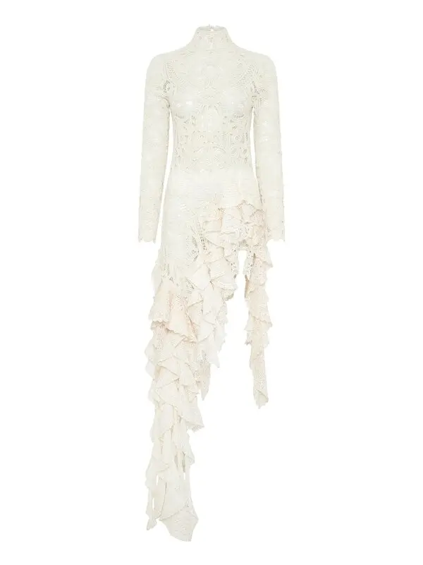 Gabriela Hearst Nimbus Crocheted Wool-cashmere Top - Ivory