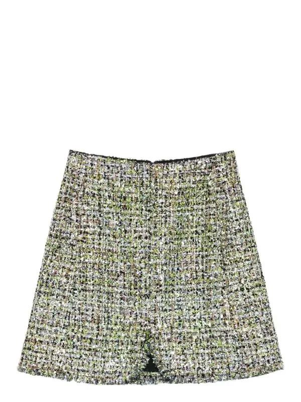 Giambattista Valli Tweed Mini Skirt - Brown