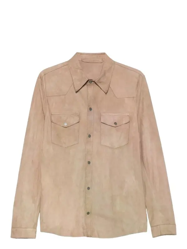 SALVATORE SANTORO Flap-pocket Shirt - Neutrals