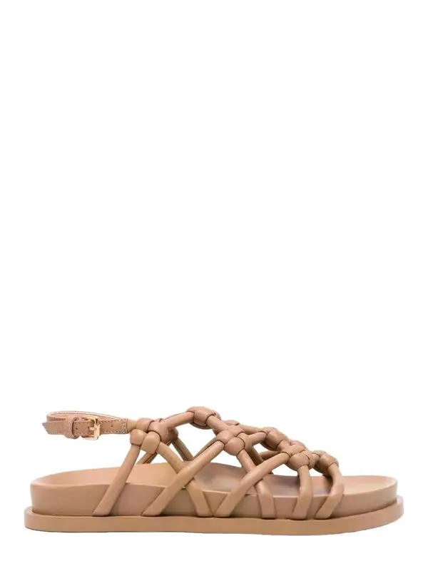 Agl Knots Cristina Leather Sandals - Neutrals