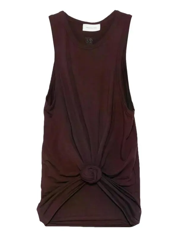 Magda Butrym Knotted Tank Top - Brown