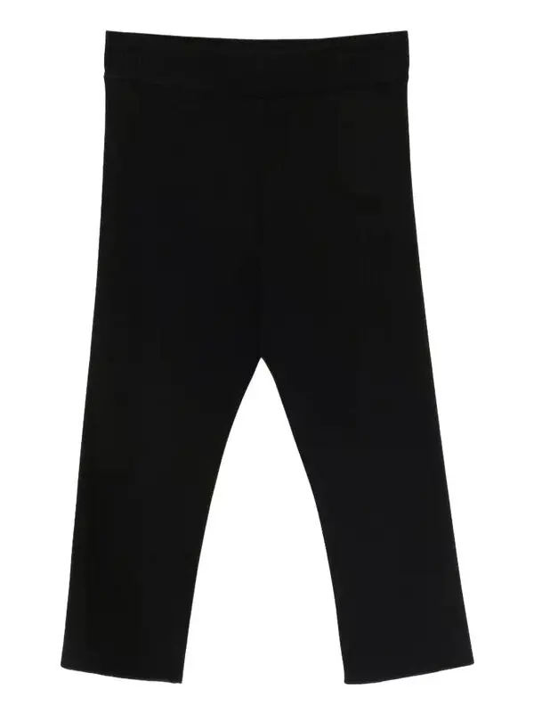 Magda Butrym Ribbed Capri-length Trousers - Black