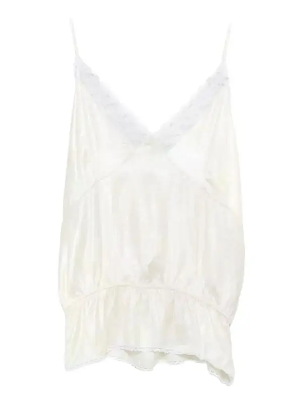 Magda Butrym Lace Trim Camisole - White