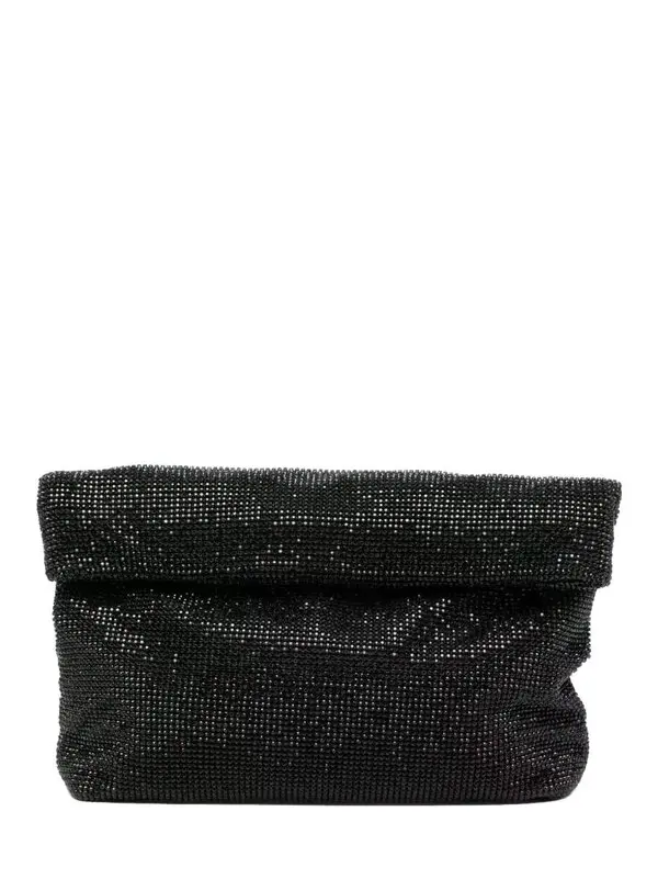 TWENTY FOURHAITCH Varadero Foldover Clutch Bag - Black
