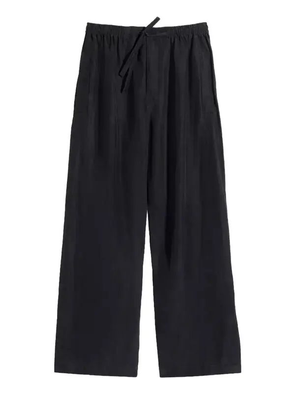 LEMAIRE Drawstring Trousers - Black