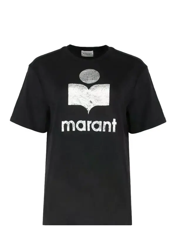 Isabel Marant Crew-neck Linen T-shirt - Black