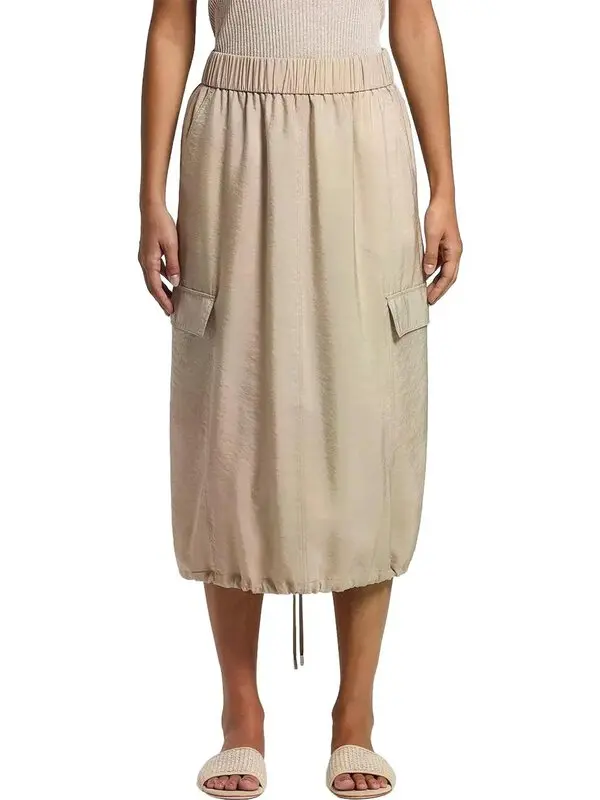 Peserico Side-pocket Midi Skirt - Neutrals