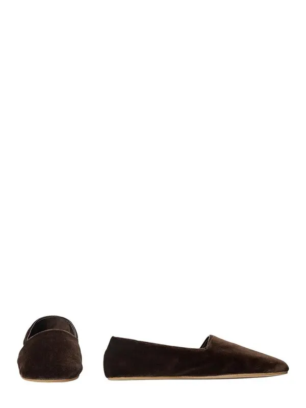 THE ROW Ponti Slipper - Lacquer Brown
