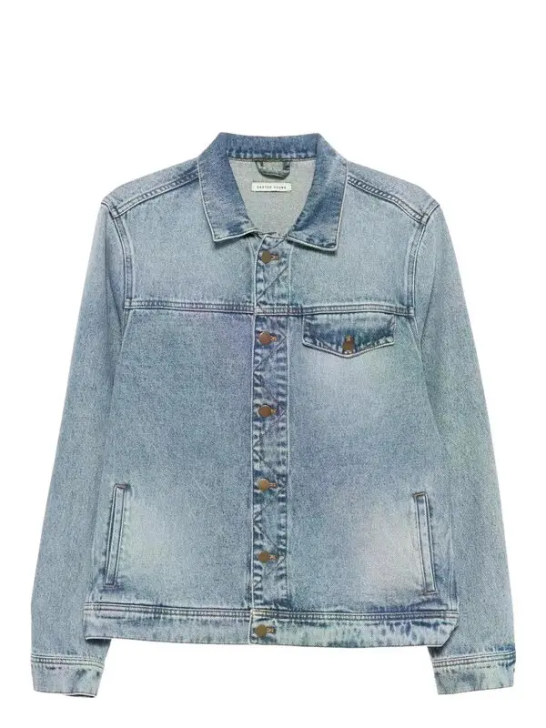 CARTER YOUNG Arch Denim Jacket - Blue