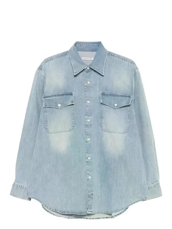 CARTER YOUNG Denim Utility Shirt - Blue