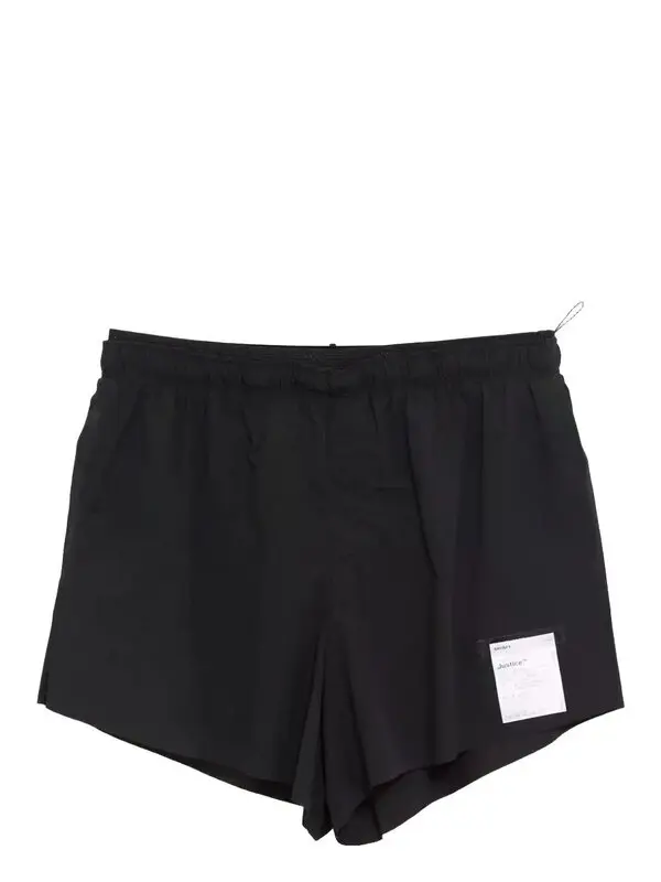 Satisfy Label-detail Shorts - Black