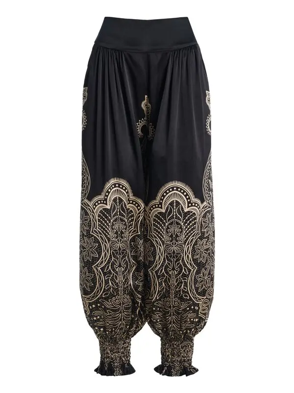 Johanna Ortiz Joy Fusion Wide-leg Pants - Black