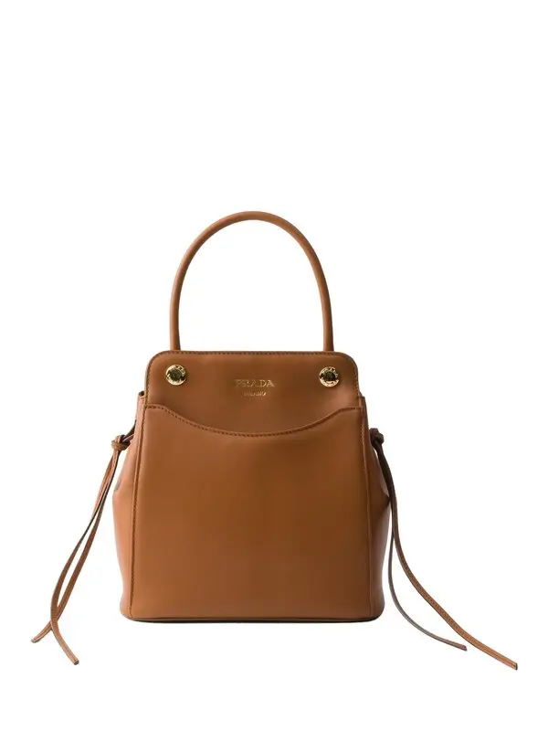 Prada Mini Leather Handbag - Brown