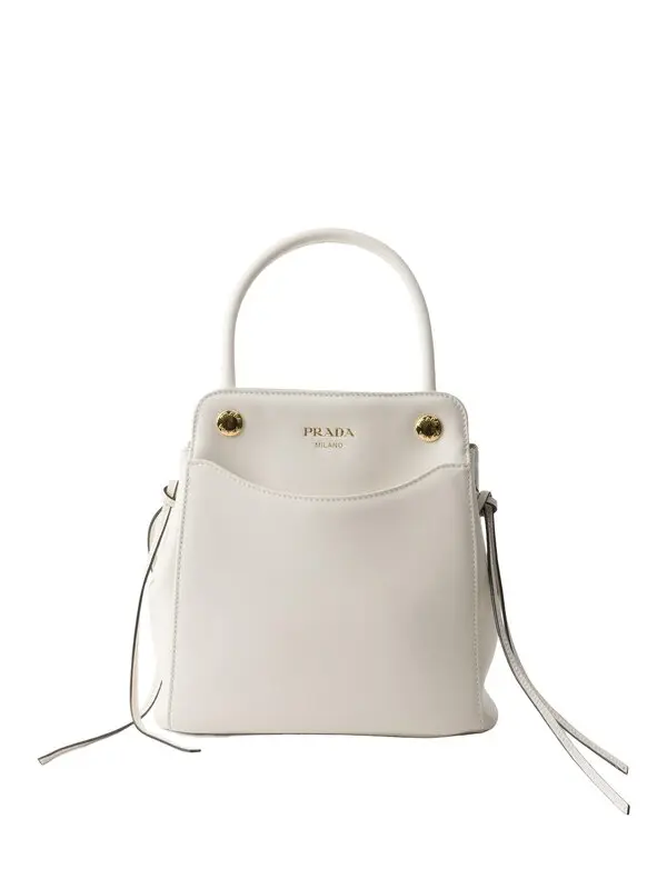 Prada Mini Leather Handbag - White