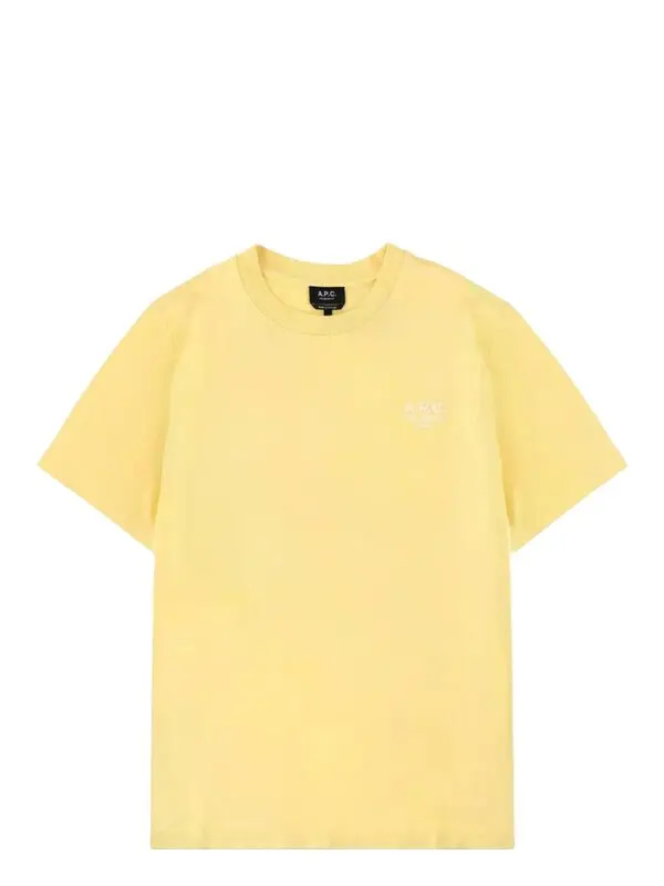 A.p.c. Logo-detail T-shirt - Yellow