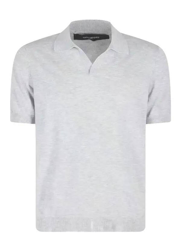 Tagliatore Polo-collar T-shirt - Grey