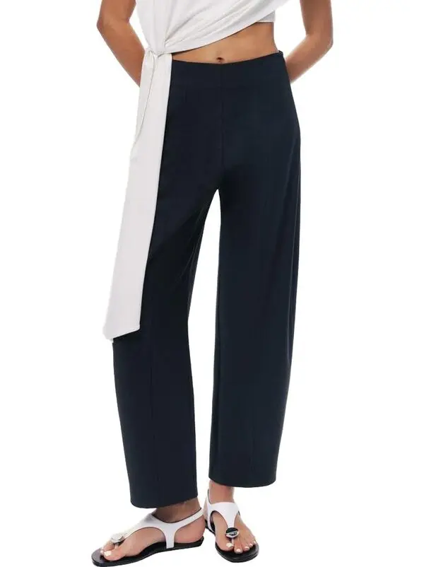 NOCTURNE Tailored Straight-leg Pants - Black