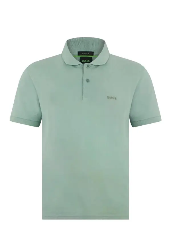 BOSS Logo-appliqué Polo Shirt - Green