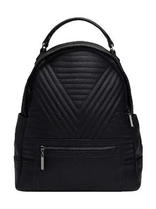 LABANTE LONDON Camberwell Quilted Vegan Backpack - Black
