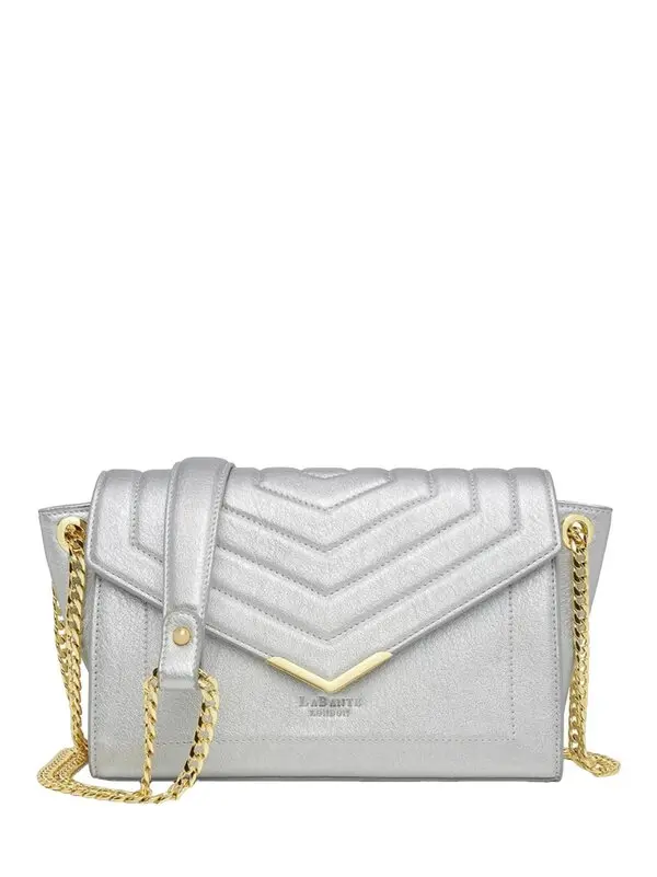 LABANTE LONDON Kensington Vegan Crossbody Bag - Silver