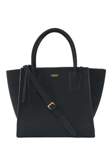 LABANTE LONDON Demi Vegan Leather Tote - Black