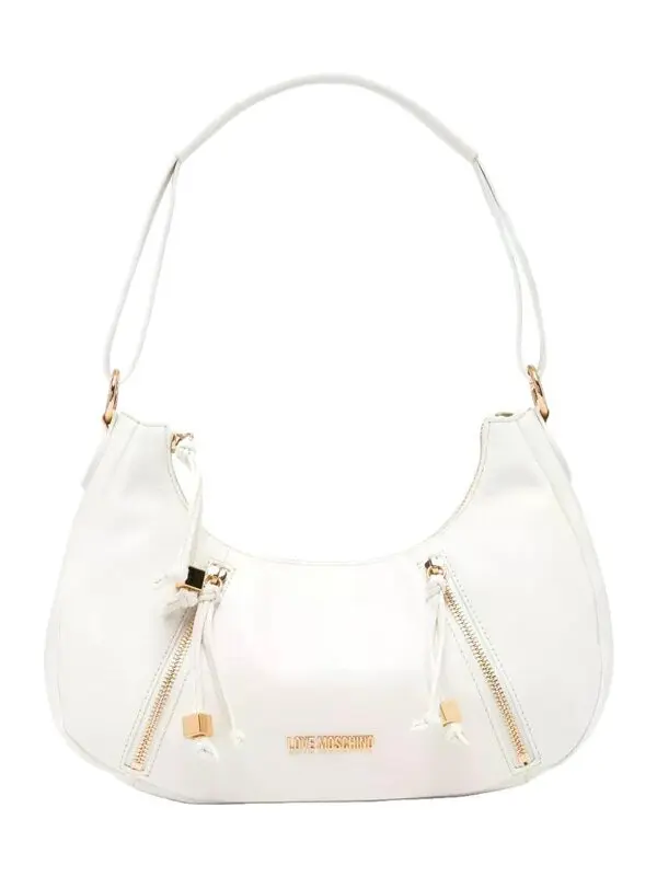 Moschino Zip-fastening Shoulder Bag - White