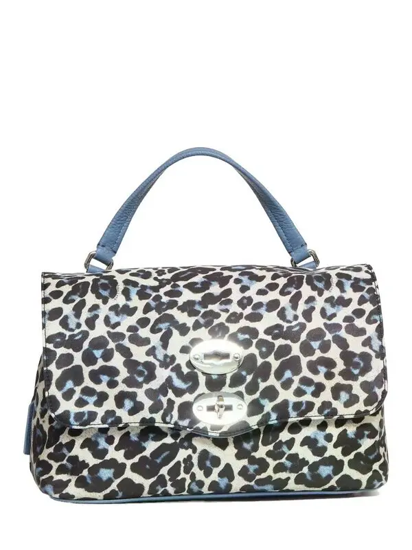 ZANELLATO Double-buckle Animal Print Shoulder Bag - Black